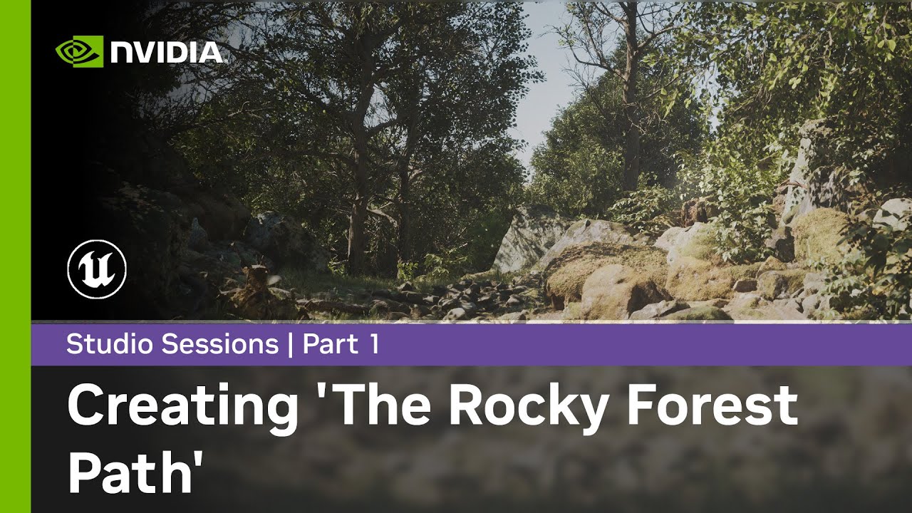 [Unreal Engine 3D] Creating 'The Rocky Forest Path' Part 1: Initial ...