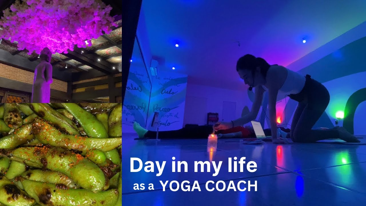 Mi primer día siendo coach de yoga + sushi night! - YouTube