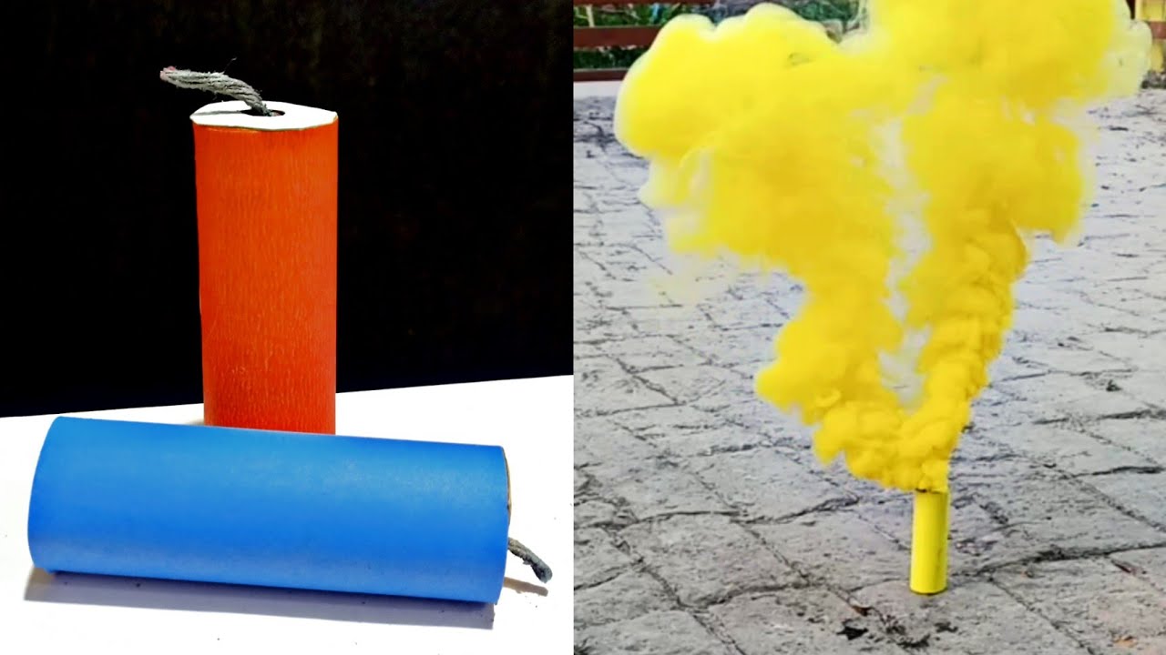 How to make Colour Smoke at home | how to make Holi colourful smoke ...