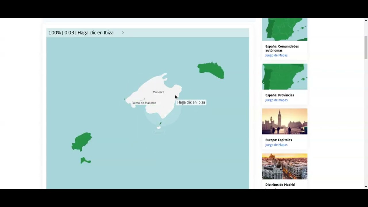 Seterra speedrun islas Baleares - YouTube