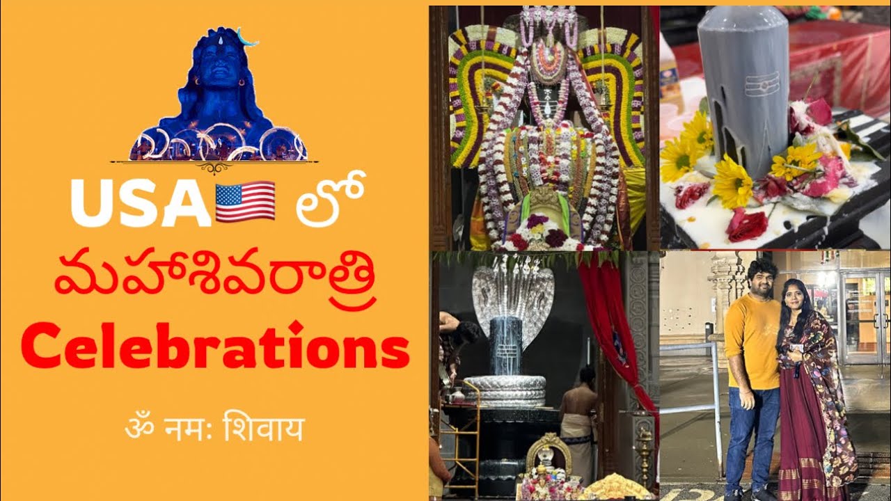 USA లో మహాశివరాత్రి వేడుకలు || Central Indiana Hindu Temple in ...