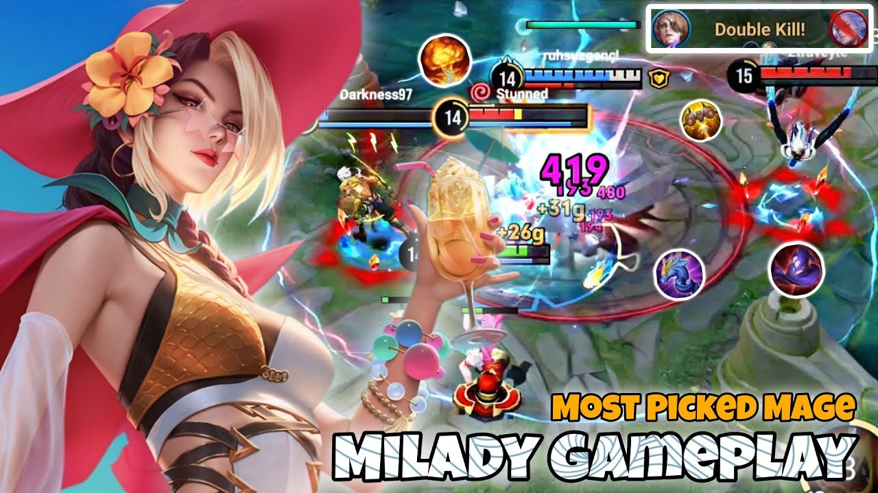 Milady Mid Lane Pro Gameplay | High Pick Rate Mage | Honor of Kings HOK ...