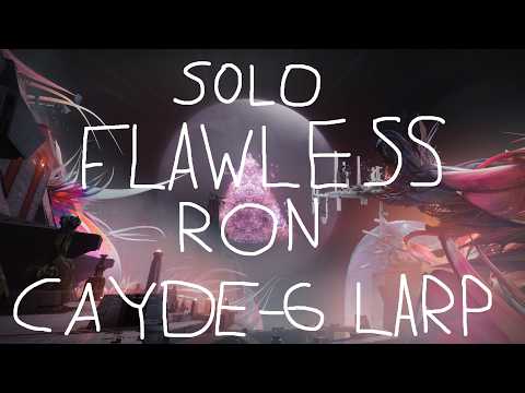 Solo Flawless RoN but I'm the Cayde-6 (Lowman Bounty) | Monument of Triumph | Destiny 2