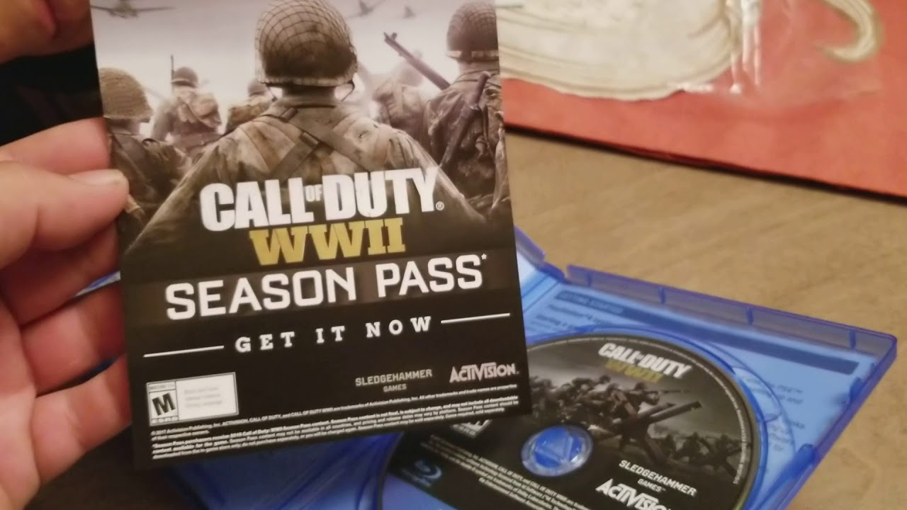 CALL OF DUTY WW2 2017 NEW RELEASE PS4 unboxing review video - YouTube