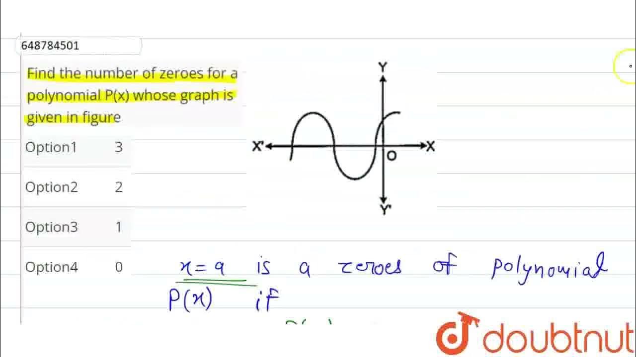 find-the-number-of-zeroes-for-a-polynomial-p-x-whose-graph-is-given-in
