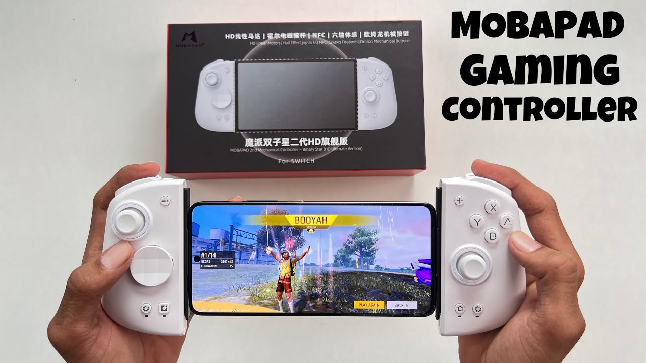 Mobapad mechanical gaming controller unboxing and gaming - YouTube