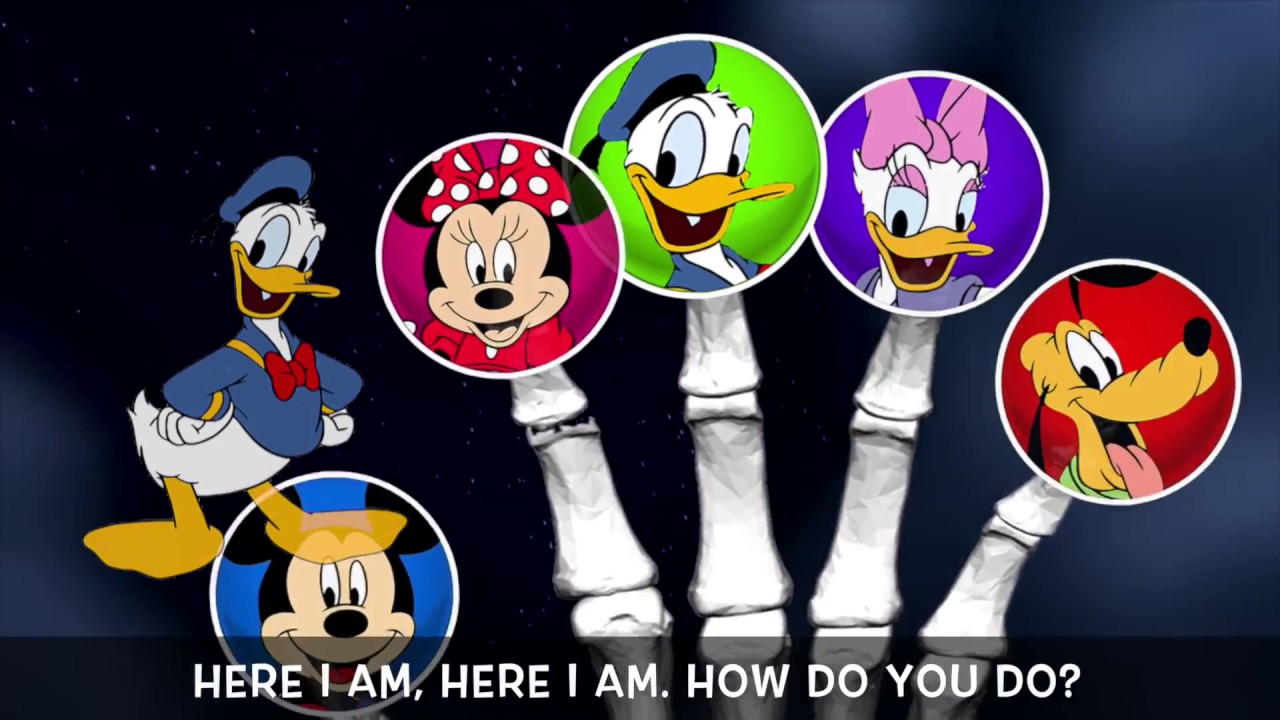 Mickey Mouse and Friends House of Fear Adventure Finger Family Song ...