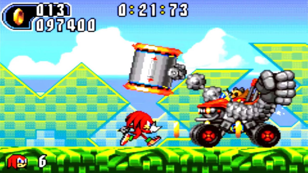 Sonic Advance 2 - Egg Hammer Tank II Boss Fight (Knuckles) - YouTube