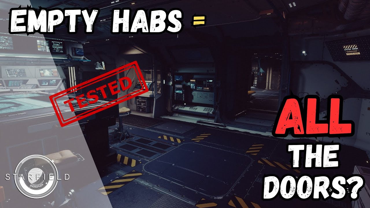 Starfield TESTS | Do Empty Habs spawn ALL the Doors? [Beta] - YouTube
