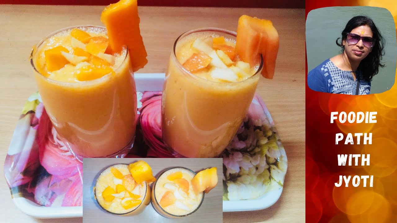 Papaya Apple Smoothie | Super Healthy Smoothie for Improved Digestion ...