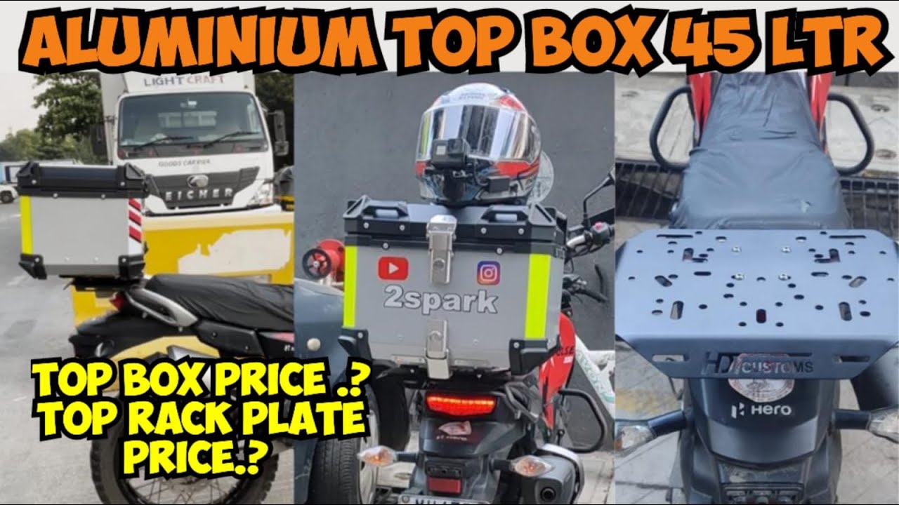 Top Rack Plate & Aluminum Top Box for Xpulse 200 & Xpulse 200 4v | top ...