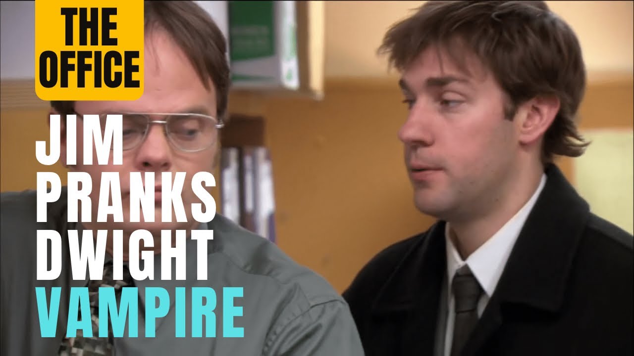 Funny Moment ¨The Office¨ Vampire Jim Pranks Dwight - YouTube