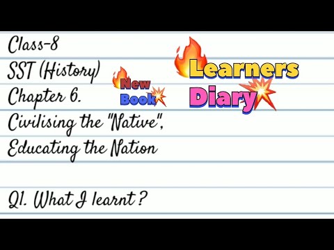 SST(History) /Class-8 / Ch-6. Civilising The Native Educating The ...