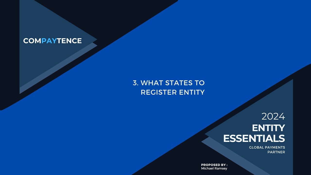What are the top States to Register Entity - YouTube