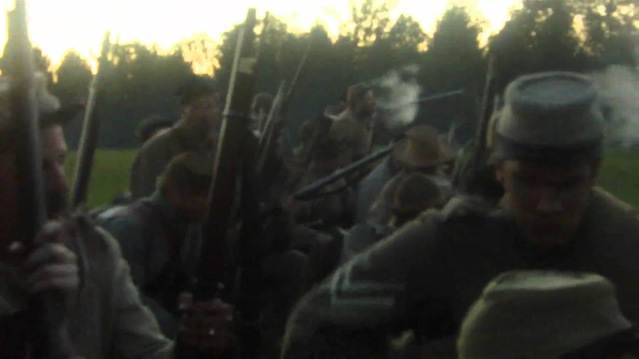 Return to manassas brawner's farm fight part 1 - YouTube