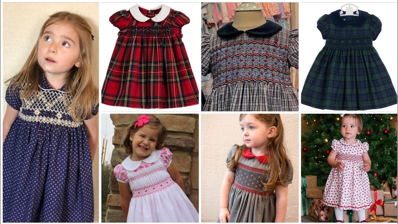 Most popular little girls frock smoked design beautiful and very ...