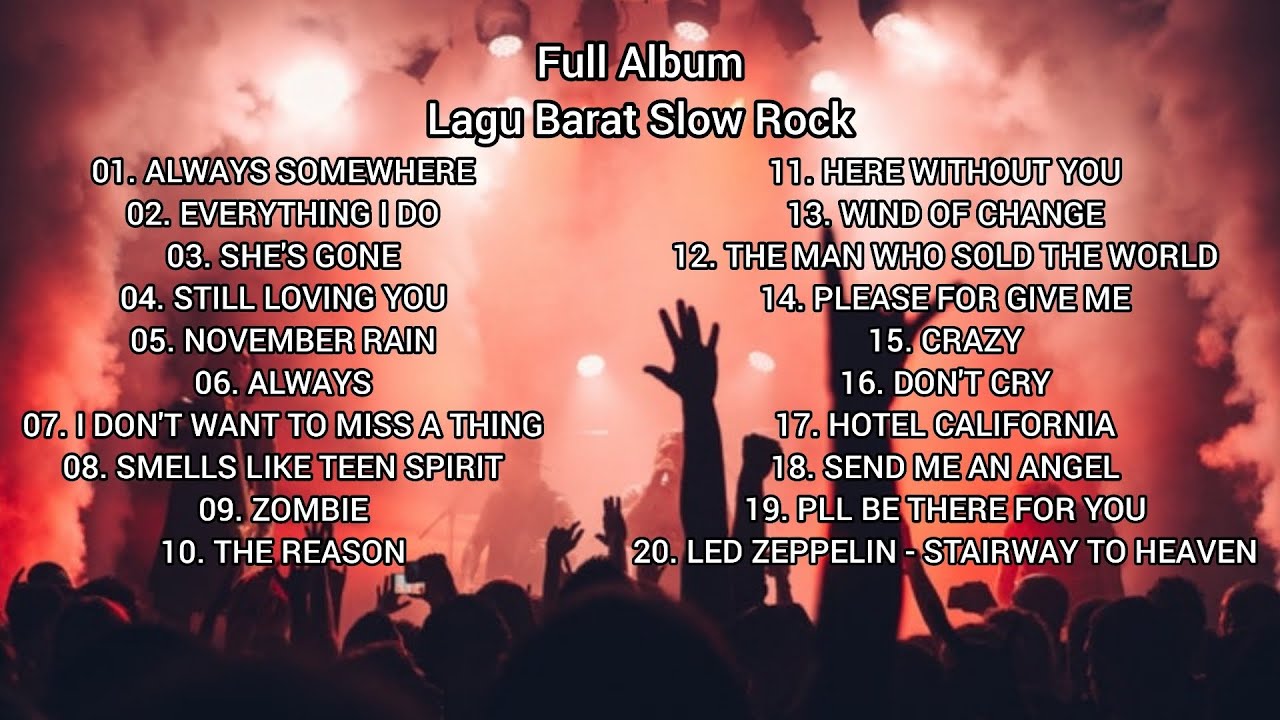 Full Album Lagu Barat 2021 Slow Rock 90an - YouTube