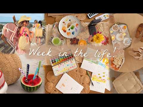 Week in my life 🌸 summer crafting, garden recipes, & a rare bloom!