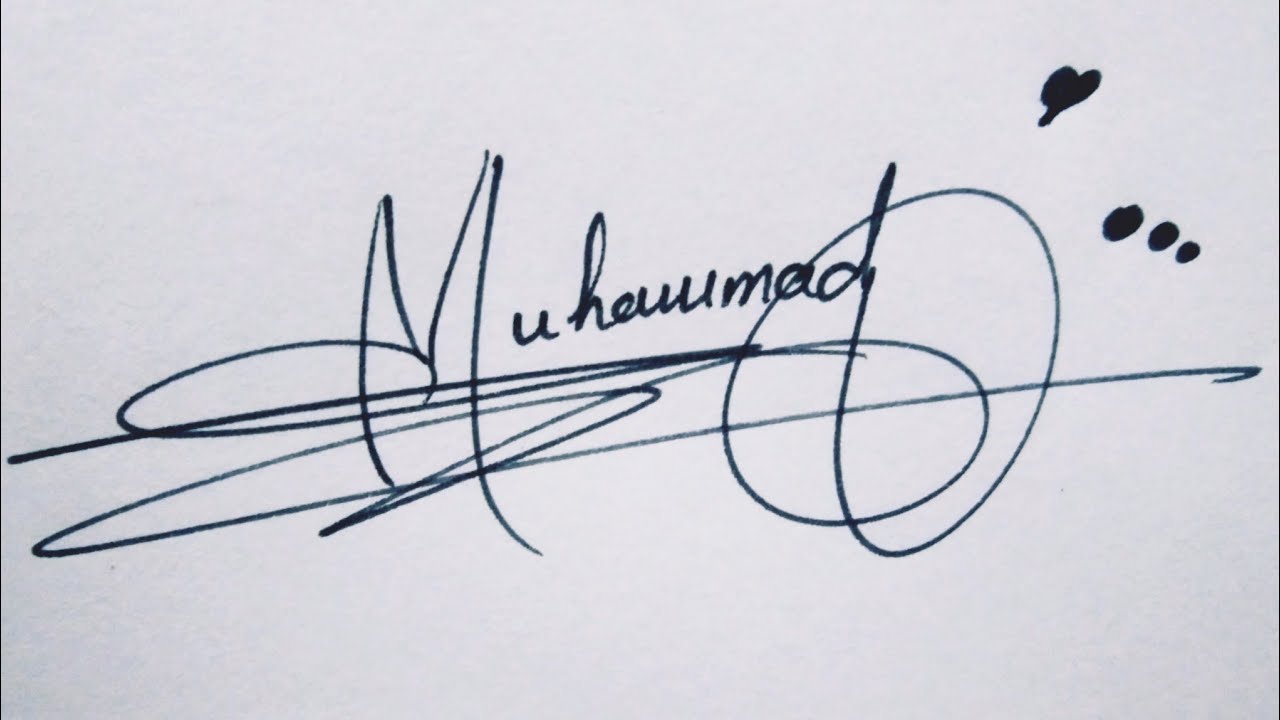 Muhammad name signature || Billionaire signature || Babar name ...