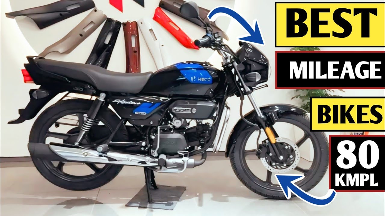 Top 5 Best Mileage Bikes In India | Highest Mileage Motorcycle In India ...