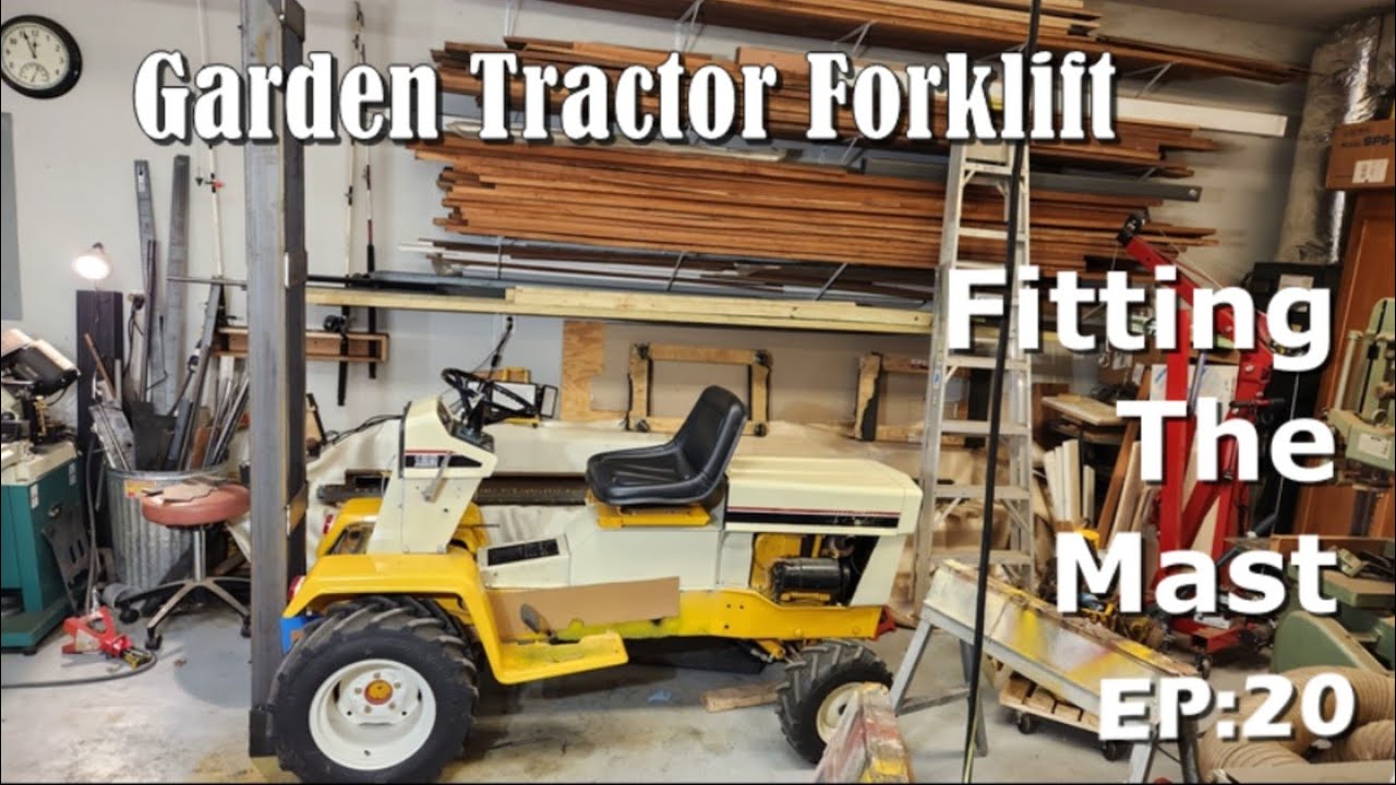 Garden Tractor Forklift Build EP:20, Mast Construction Continues - YouTube