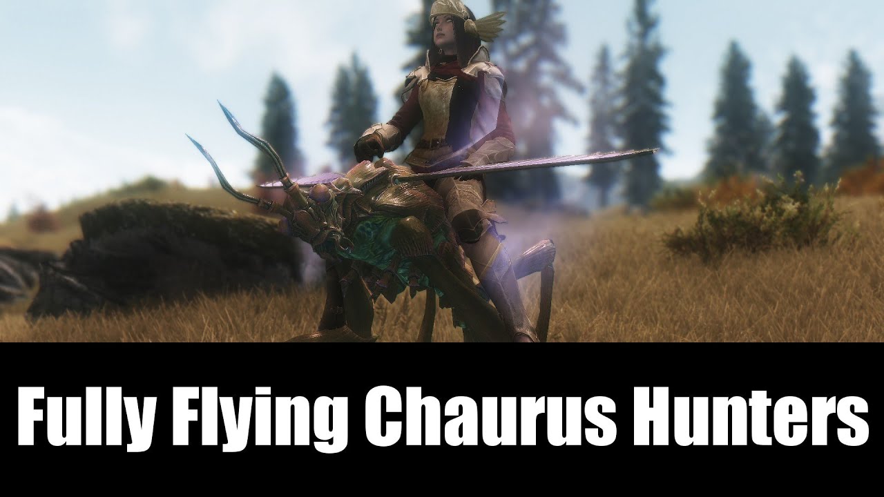 Skyrim Mods - Fully Flying Chaurus Hunters [4k/HD] - YouTube