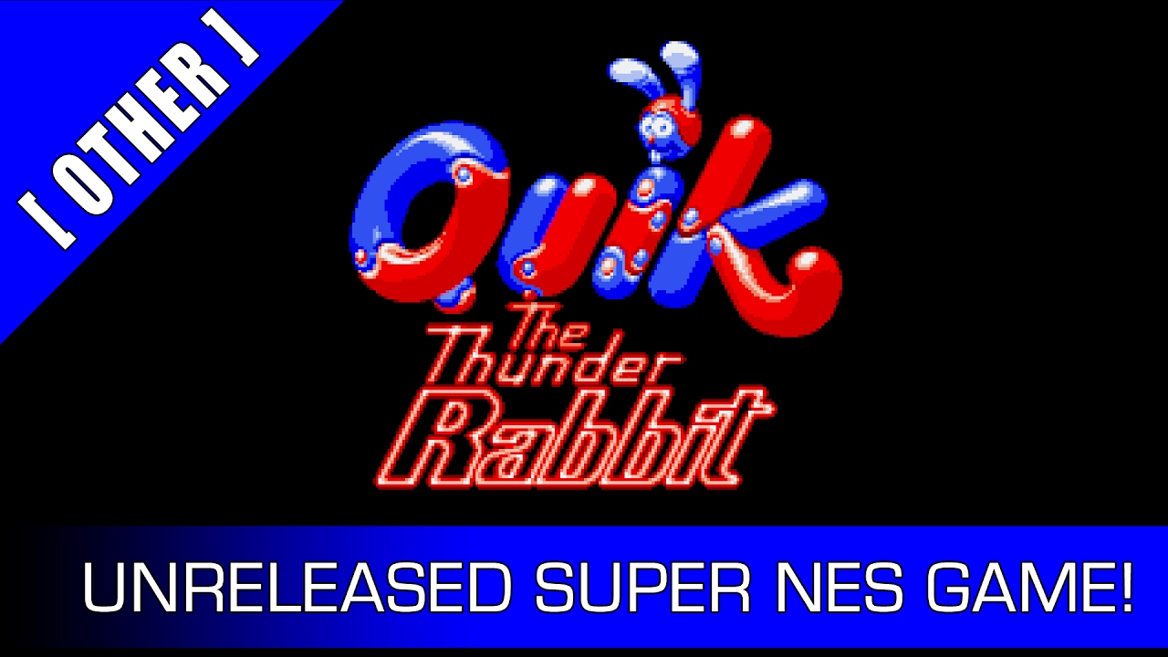 Quik the Thunder Rabbit - SNES unreleased game - YouTube