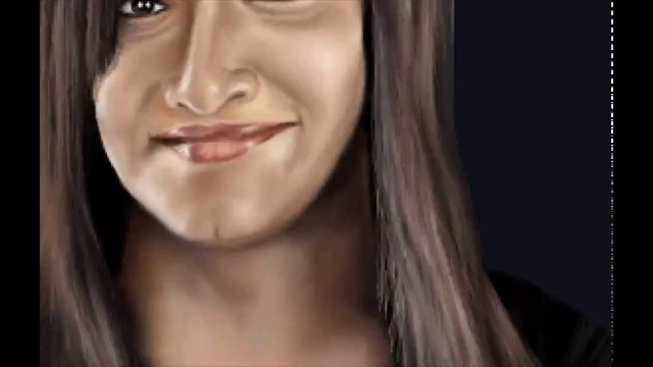 Speedpainting of sis.Sharon Paul Dhinakaran_12-01-2015 - YouTube