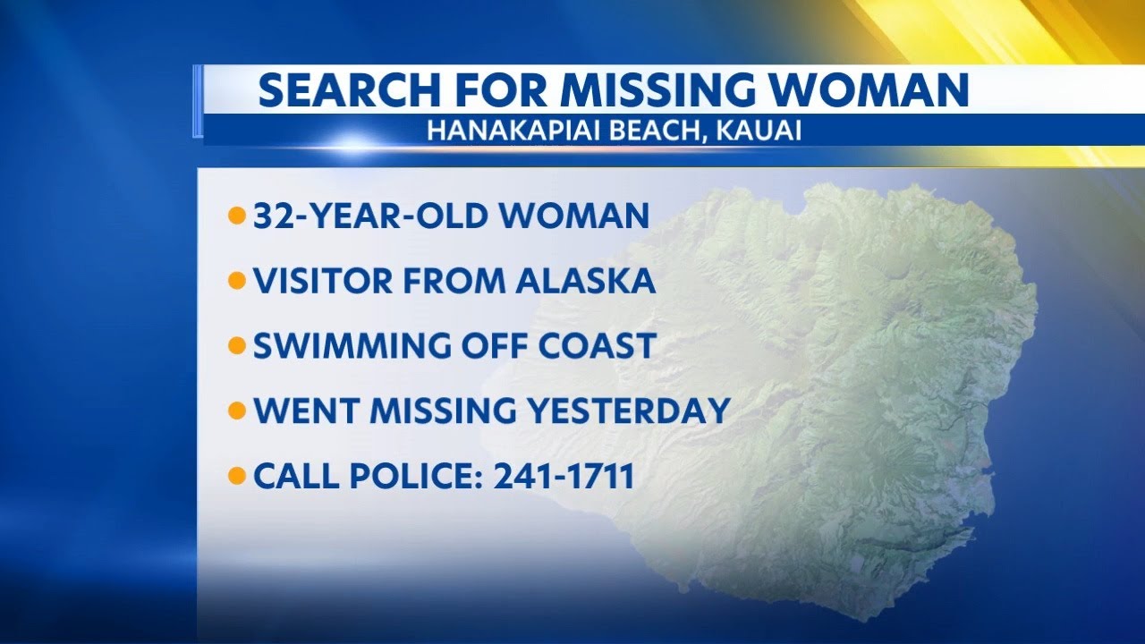 Search for missing woman on Kauai last seen at Hanakāpī‘ai Beach - YouTube