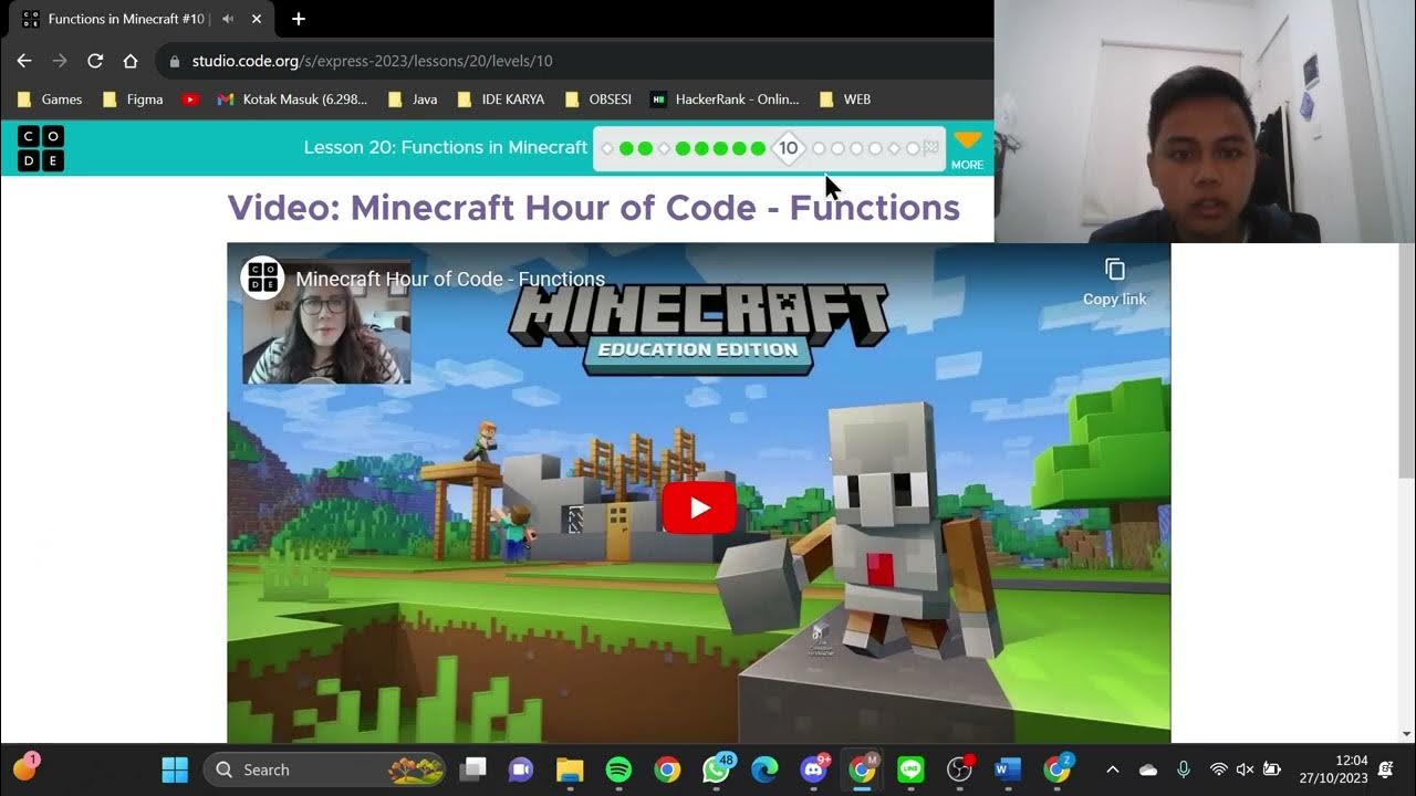 Code Org Express Course Walkthrough Indonesia Lesson 20 Youtube