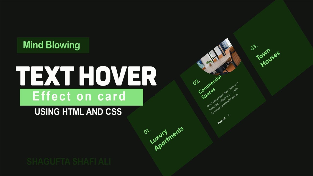Learn Htmlcss Mind Blowing Text Hover Effect Youtube 2645