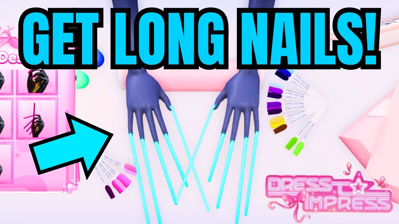 How To Get LONG NAILS In Dress To Impress ROBLOX (QUICK & EASY) - YouTube