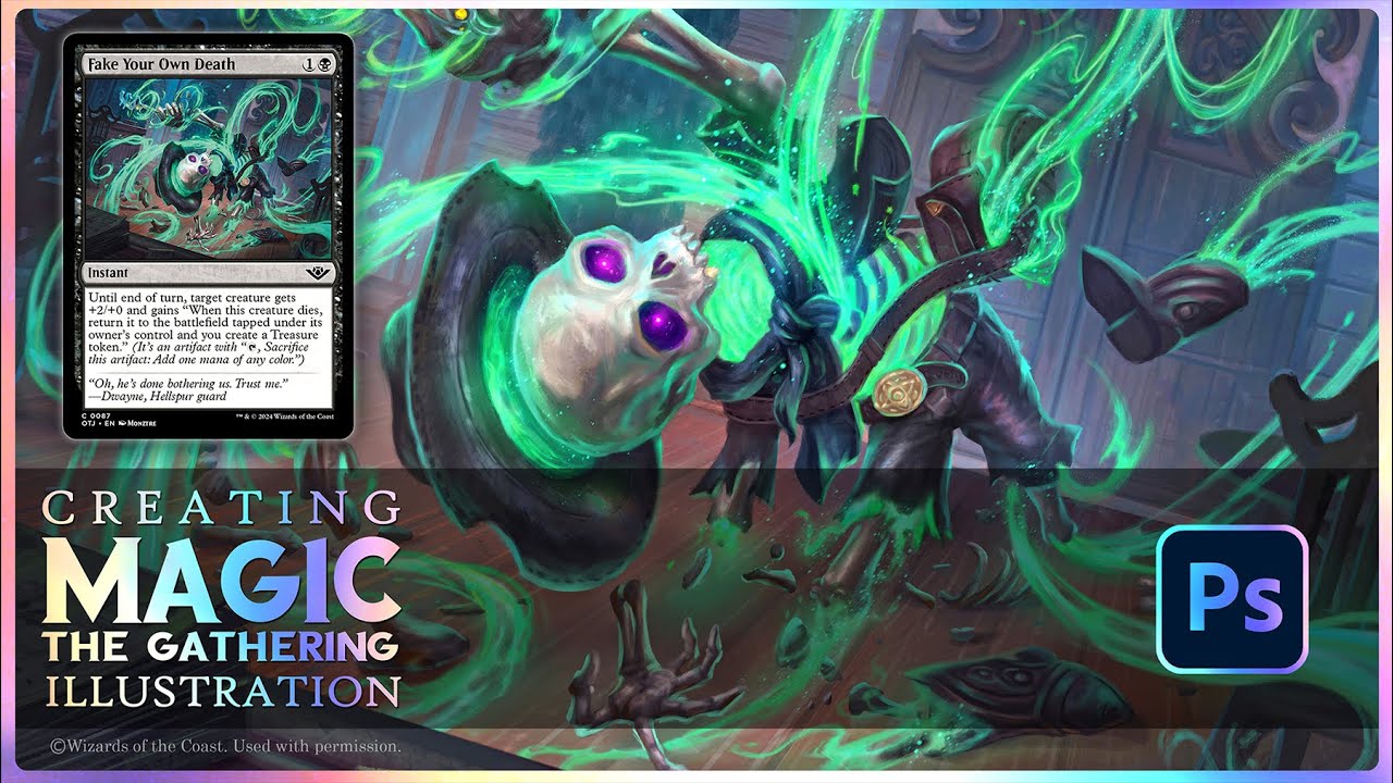 Magic : The Gathering Art - Fake Your Own Death #magicthegatheringart # ...
