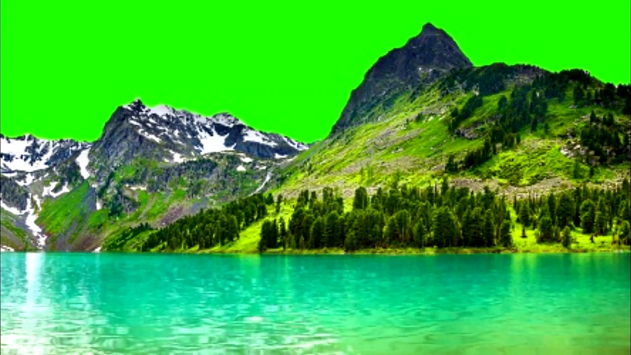 GREEN SCREEN MOUNTAIN LAKE, SONY Vegas Pro, Adobe After Effects, VIDEO ...