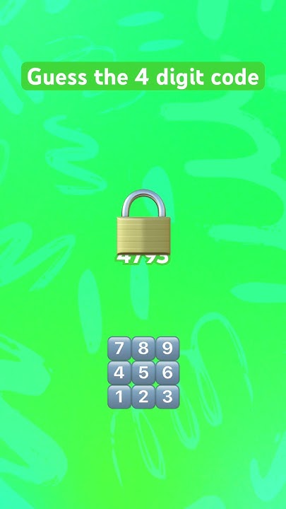 Guess the four digit code - YouTube