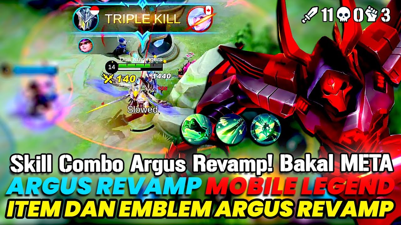 TUTORIAL & GAMEPLAY ARGUS REVAMP | SKILL COMBO ARGUS REVAMP! ITEM ARGUS ...