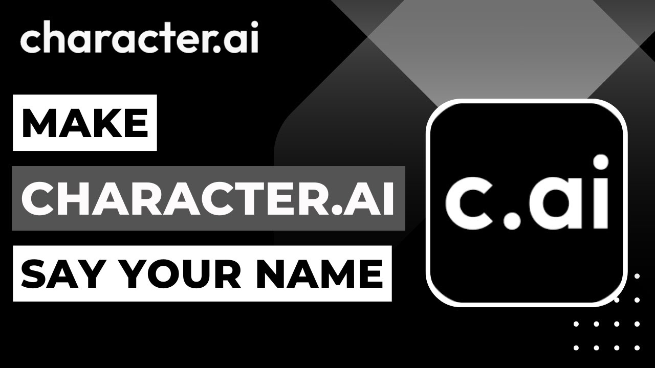 How to Make Character.ai Say Your Name ! - YouTube