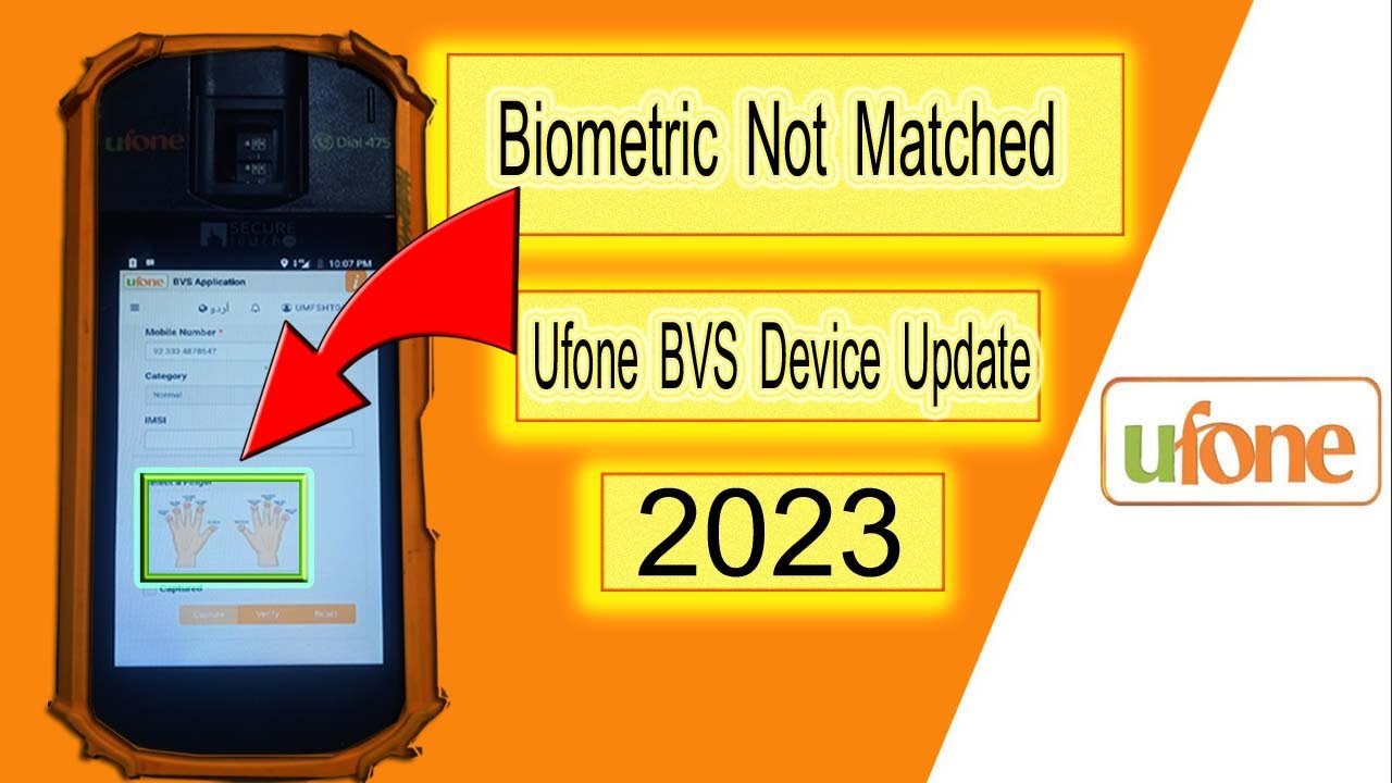Ufone BVS Device Not Biometric Matched Ufone Device Update 2023 - YouTube