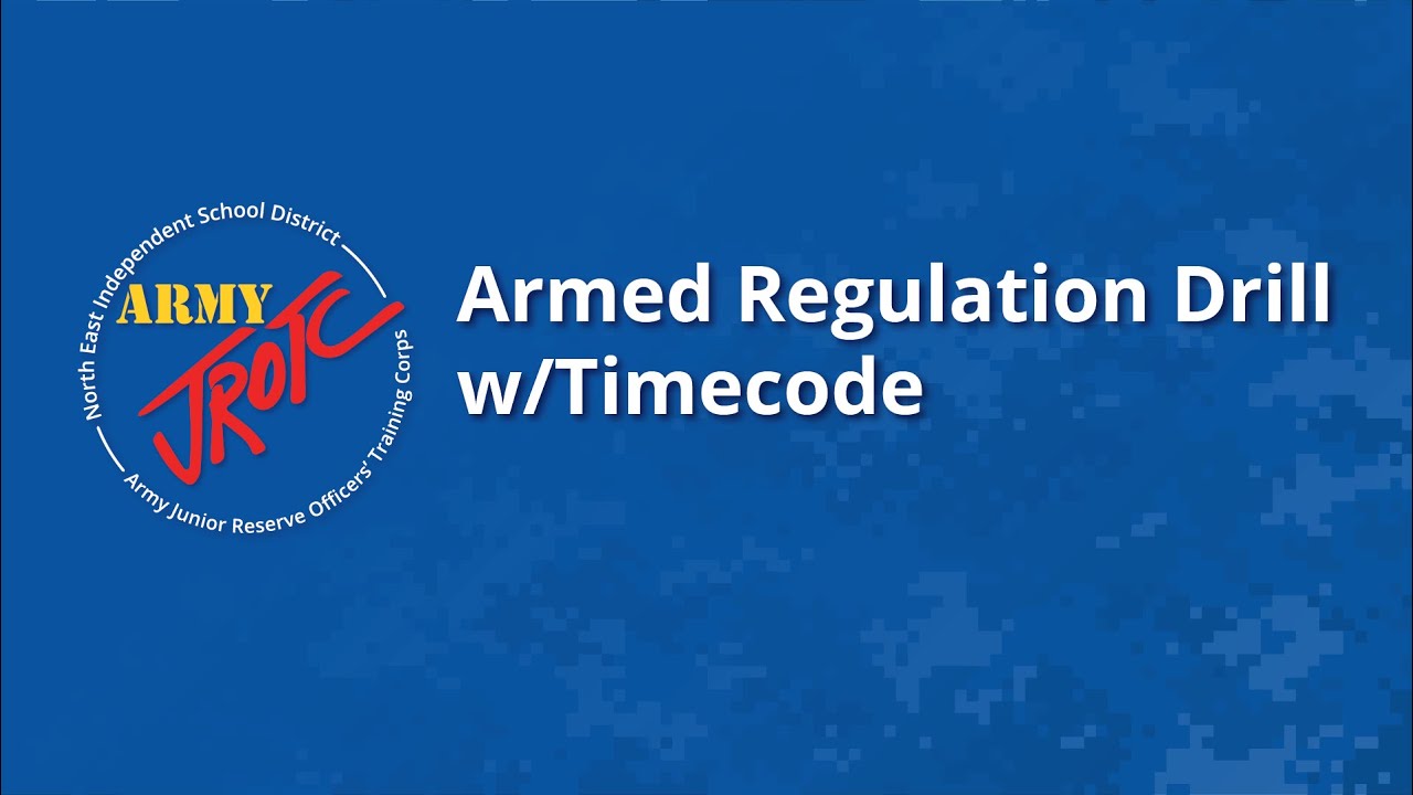 Armed Regulation Drill with Timecode - YouTube