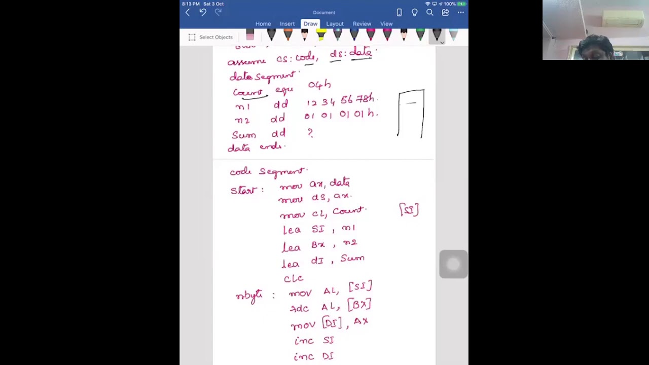 Multibyte Addition Youtube