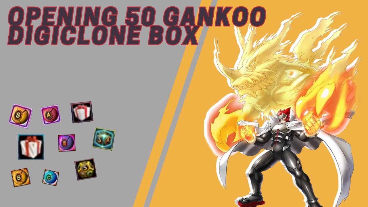 OPENING 50 GANKOO DIGICLONE BOX!!!! - YouTube