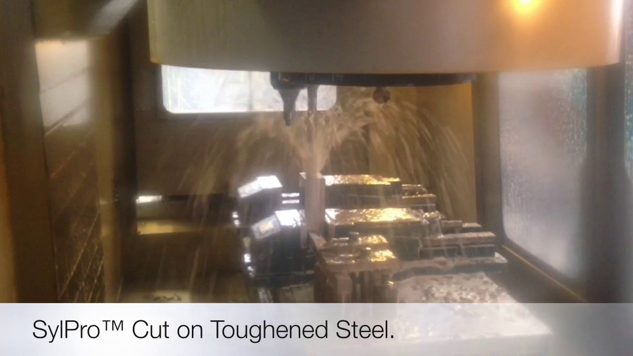 SylPro™ Cut on toughened steel. - YouTube