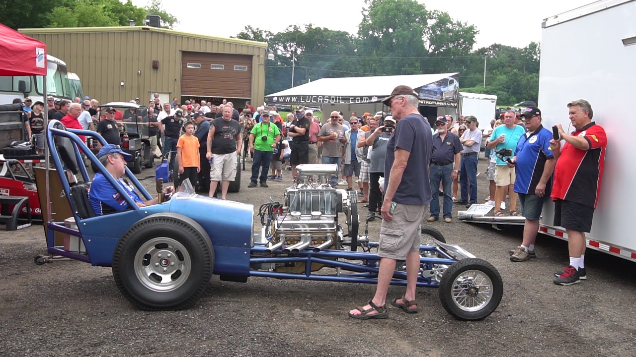 GSTA's First Dragster 1964 Era Fire Up 7-11-2020 - YouTube