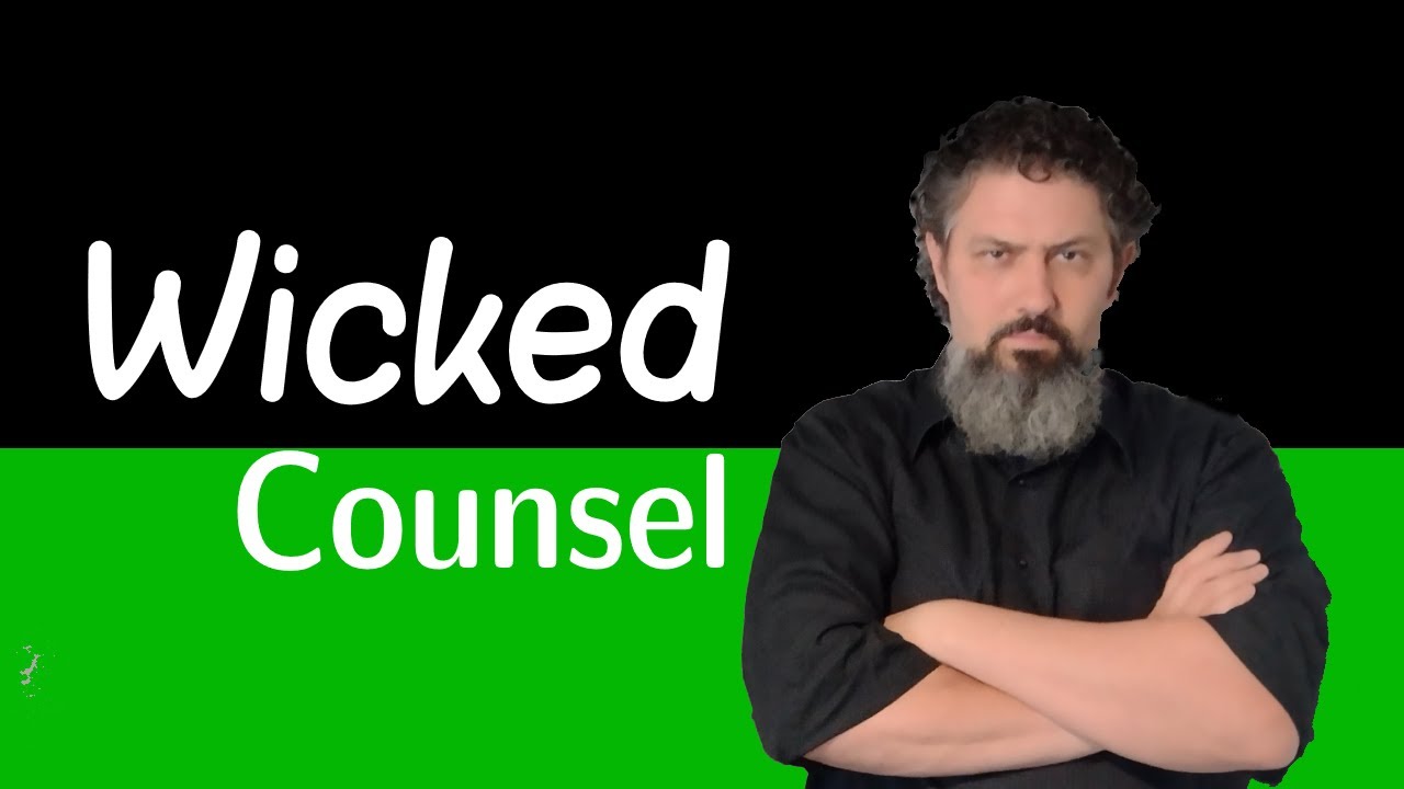 Wicked Counsel: Daily Devotional - YouTube