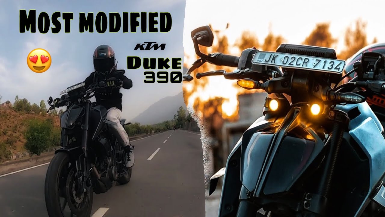 BEST Modified KTM DUKE 390 of North India || Super Duke Feels ...