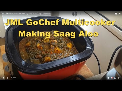 JML Multi cooker - Making Saag Aloo Curry - Vegetarian - YouTube