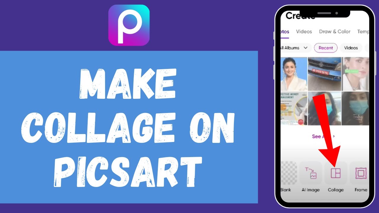 How to Make Collage on Picsart 2024 | Collage Make on Picsart - YouTube