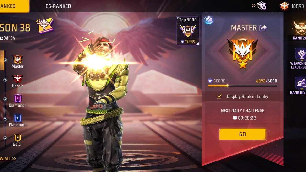 MASTER FREE FIRE 🎉 in just 3 days #gaming #freefire #trending #fflover ...