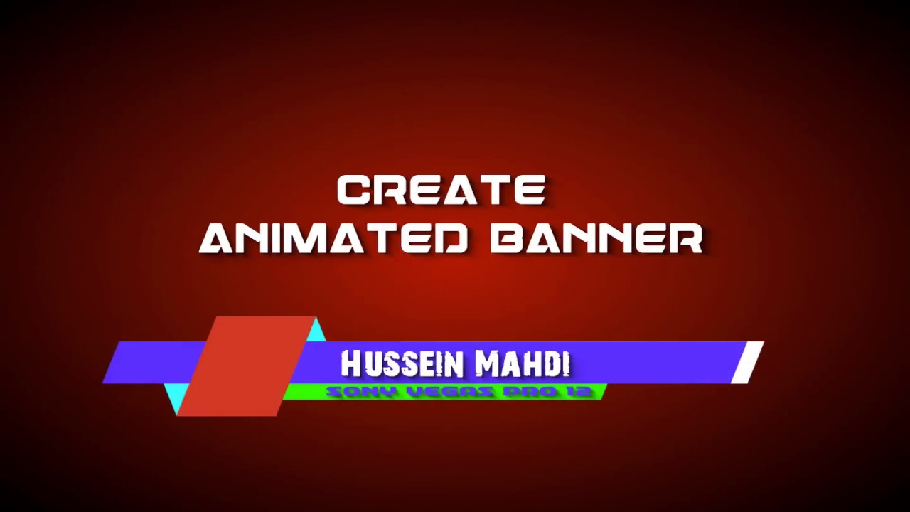 Banner ads in sony vegas - YouTube