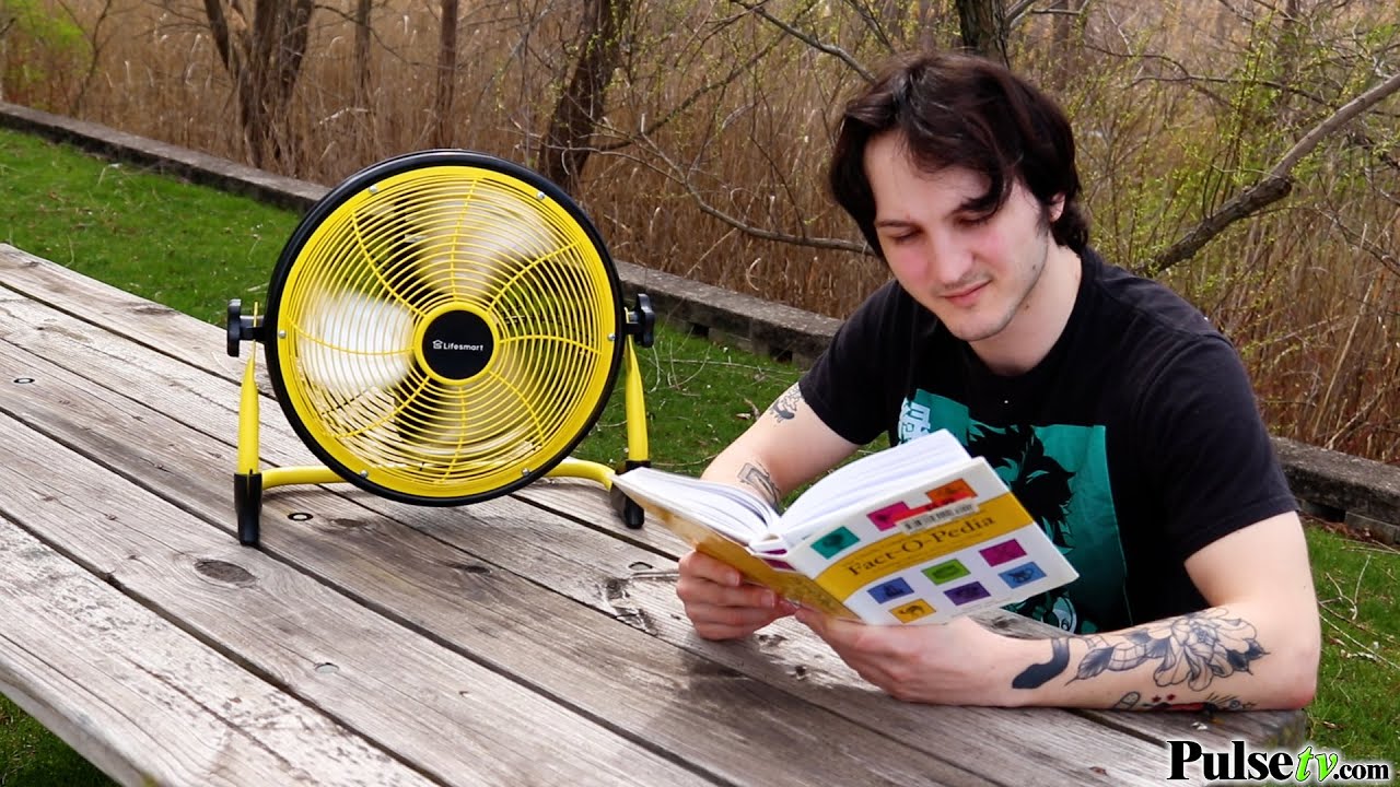 Extra Large 12in Rechargeable High Velocity Fan - YouTube